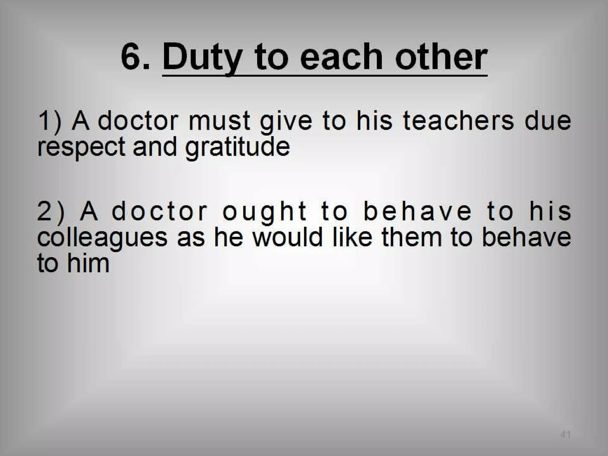 Duties and Obligations of a Doctor | PPT