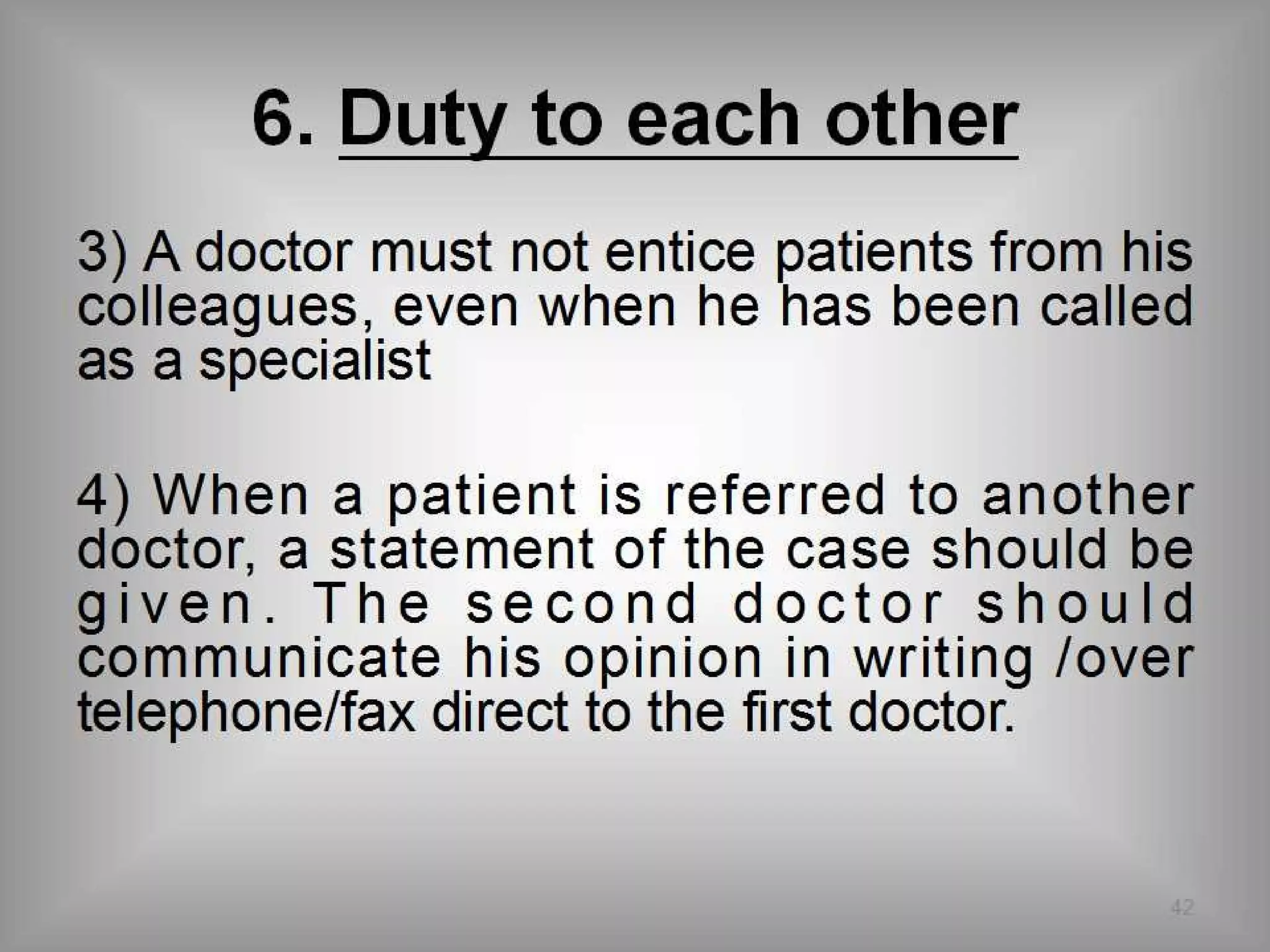 Duties and Obligations of a Doctor | PPT
