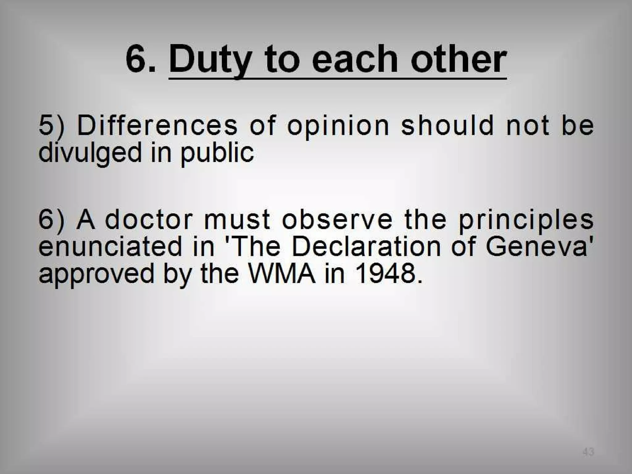 Duties and Obligations of a Doctor | PPT