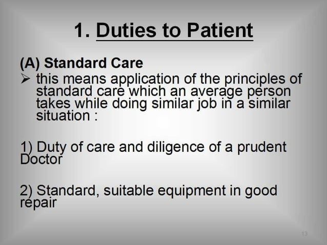 Duties and Obligations of a Doctor | PPT