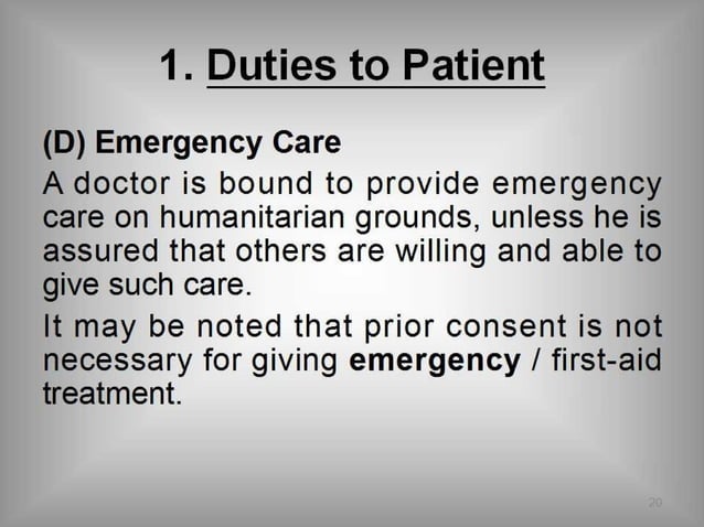Duties and Obligations of a Doctor | PPT