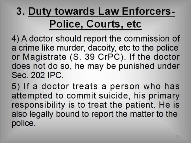 Duties and Obligations of a Doctor | PPT
