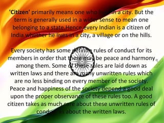 Duties of a citizen | PPT
