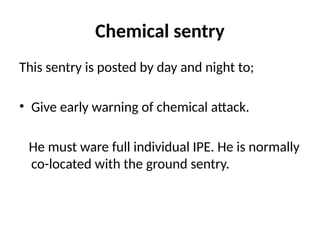 DUTIES OF A SENTRY.pptx education and tactics | PPTX