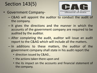 Duties of auditors under companies act 2013 | PPTX