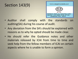 Duties of auditors under companies act 2013 | PPTX