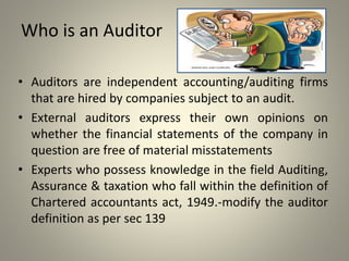Duties of auditors under companies act 2013 | PPTX