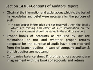 Duties of auditors under companies act 2013 | PPTX