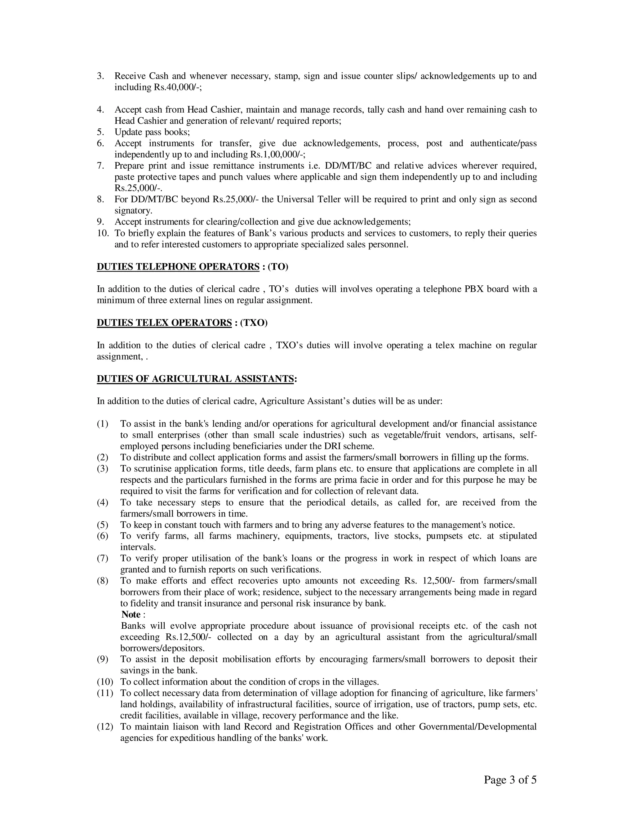 Duties of clerical | PDF