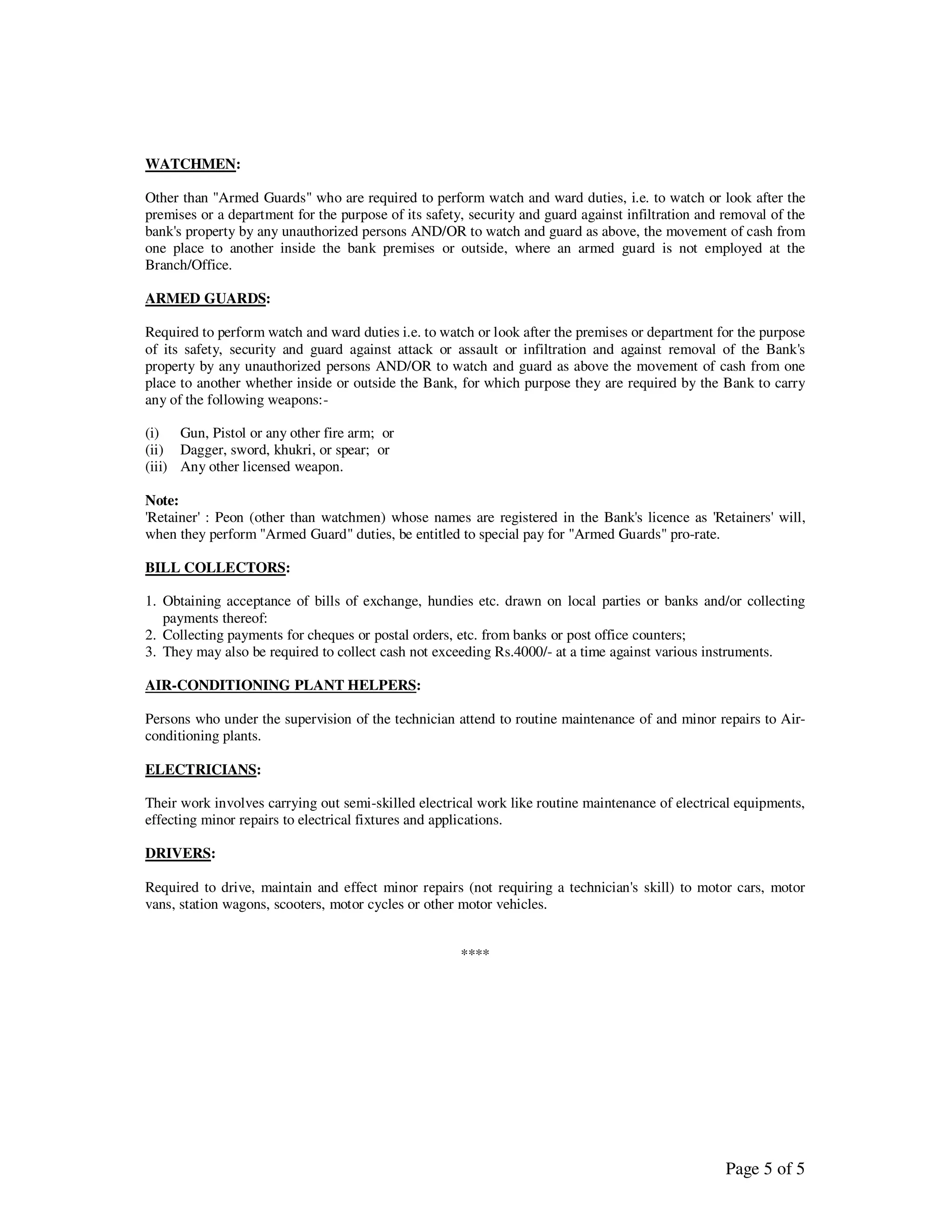 Duties of clerical | PDF