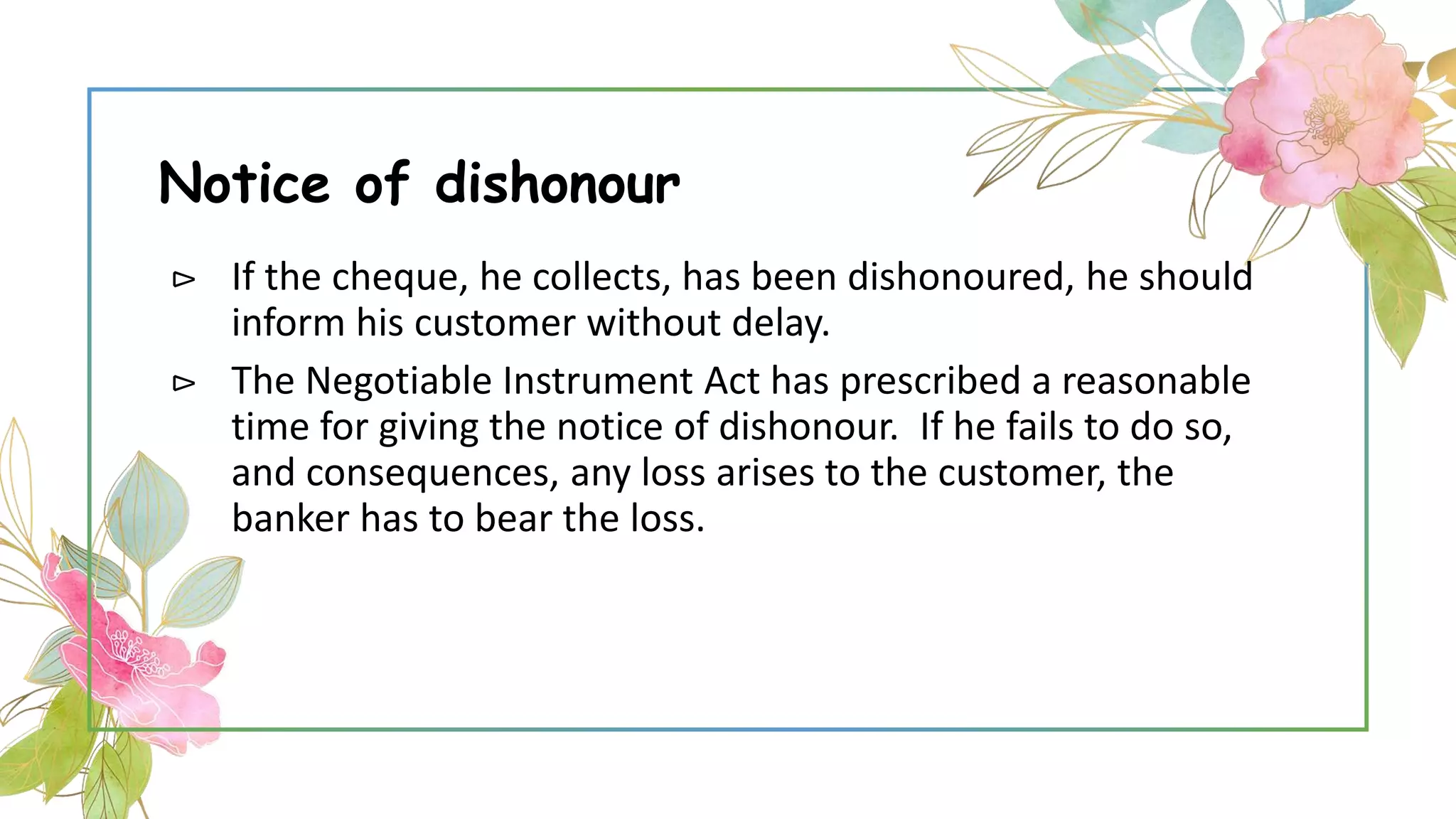 Duties of Collecting Banker | PPTX
