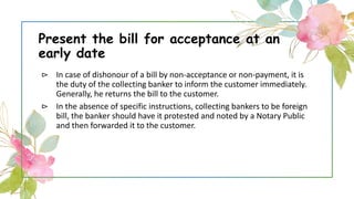 Duties of Collecting Banker | PPTX