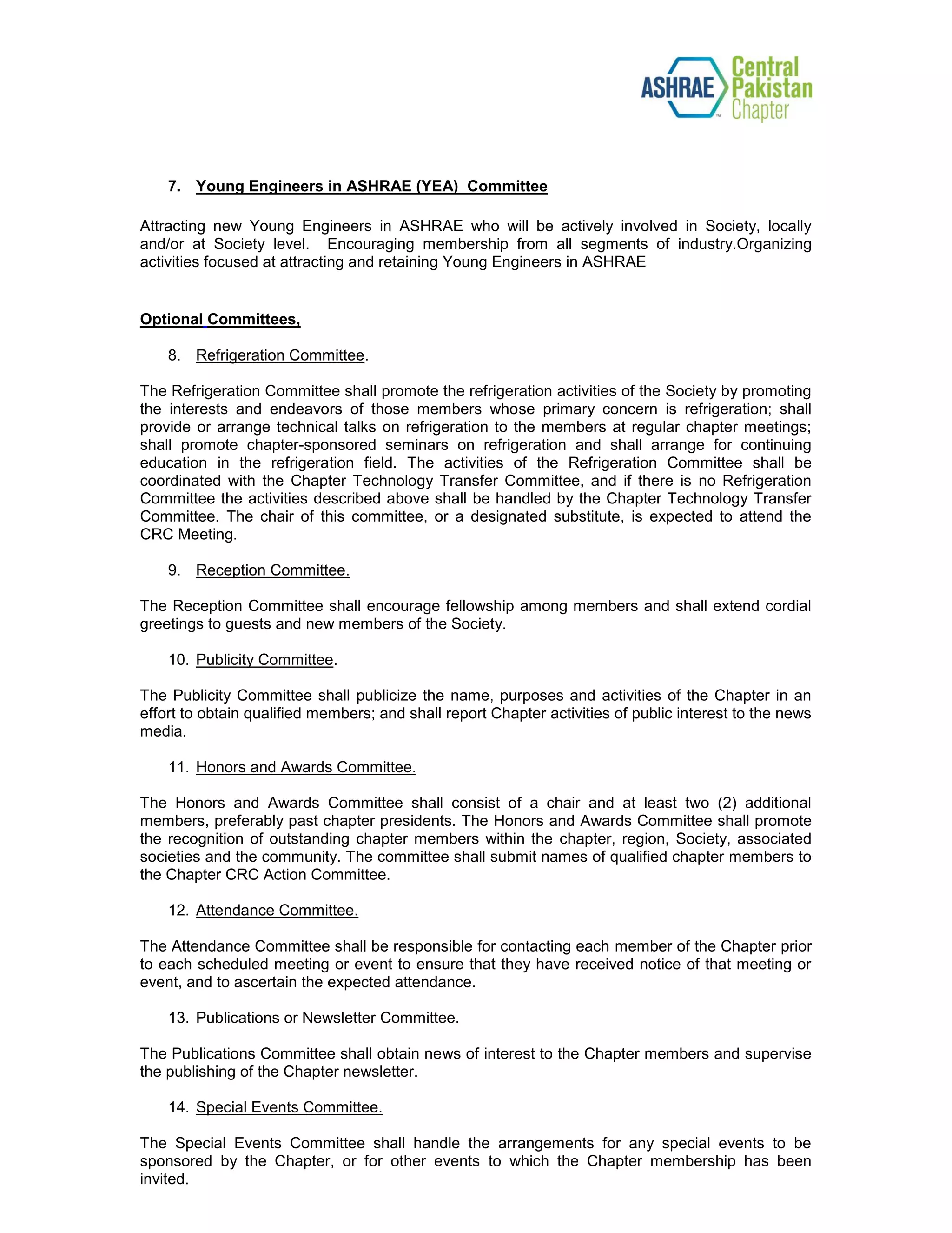 Duties of committees | PDF