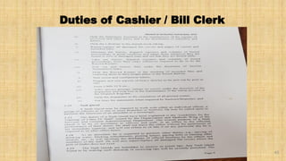 Duties of DDOs, Cashier, Bill Clerk & Caretaker.pptx