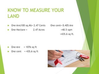 TIPS for the Land sellers and buyers in KERALA ppt from james joseph ...