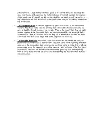 Duties of journalism | DOCX