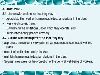 Duties of labour welfare officer | PPT