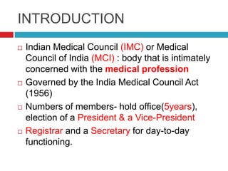 Duties of mci and smc | PPTX