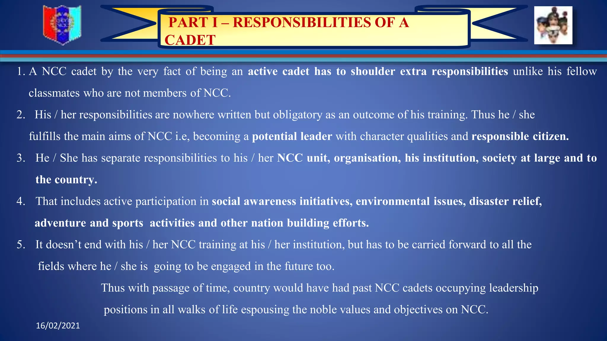 Duties of NCC cadets.pptx