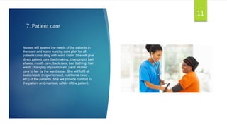 Duties of nurses | PPTX