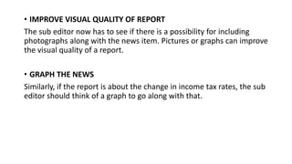 Duties of sub editor | PPTX