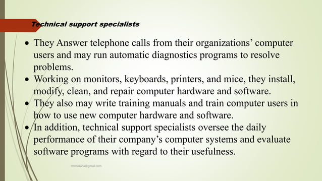 Duties & Responsibilities of IT Department Staff | PPTX | IT and ...