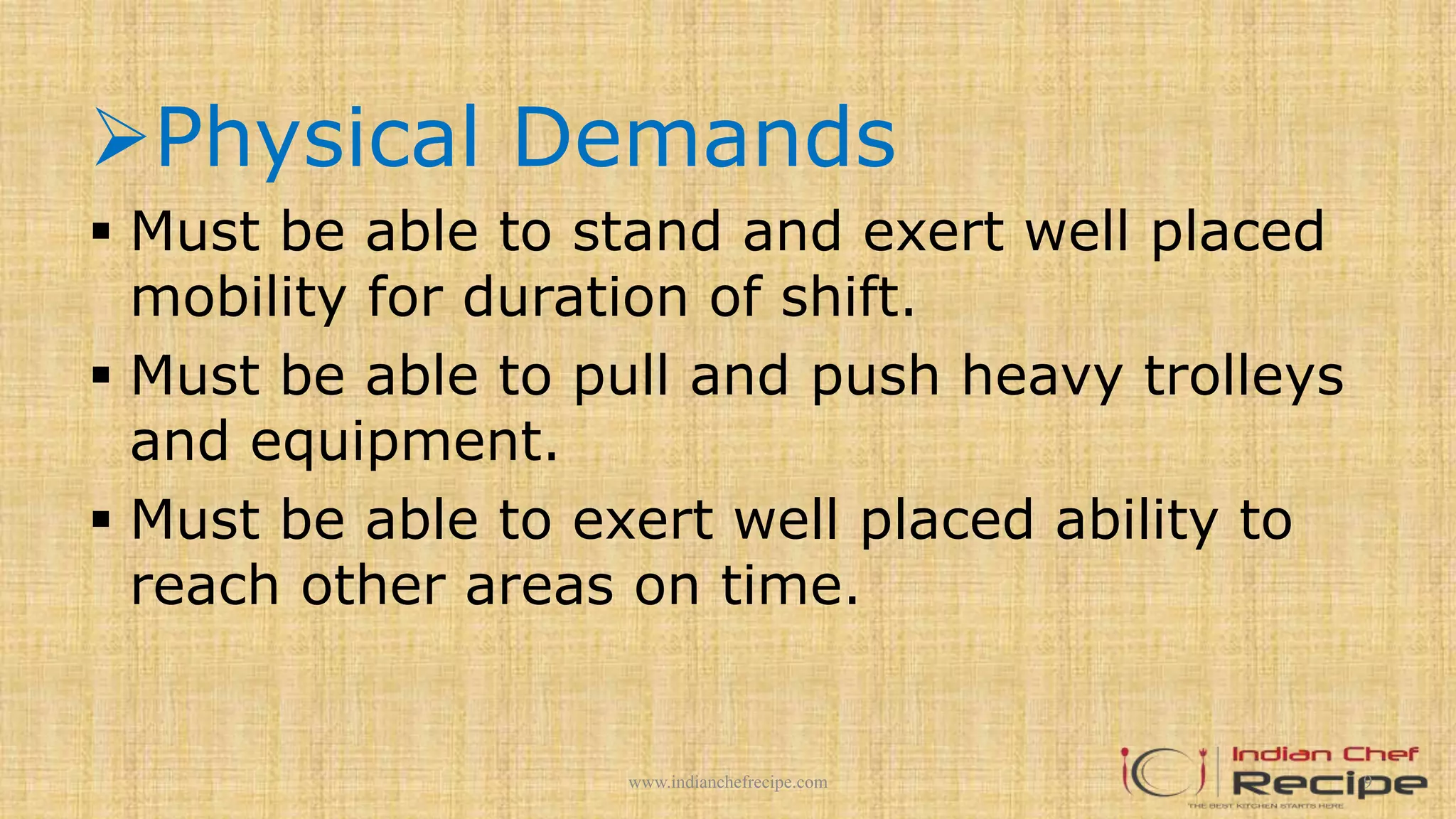 Duties and responsible of kitchen stewarding | PPTX