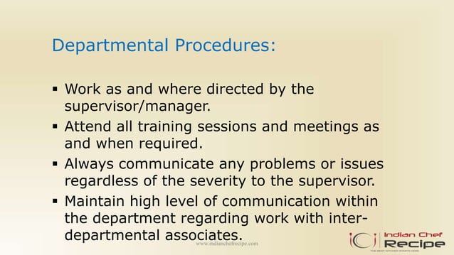 Duties and responsible of kitchen stewarding | PPTX | Home Appliances ...