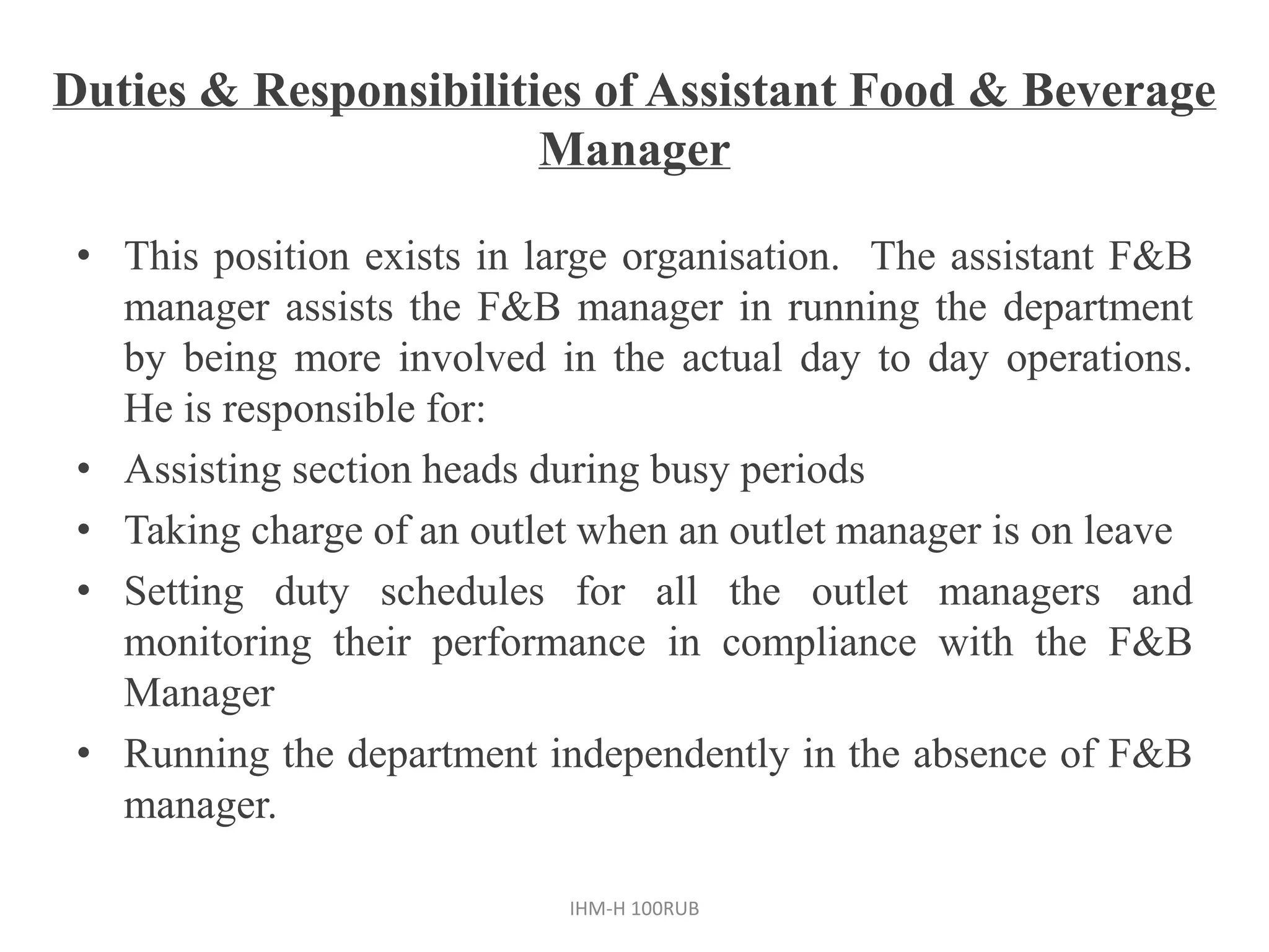 Duties & responsiblities of staff part 1 .ppt