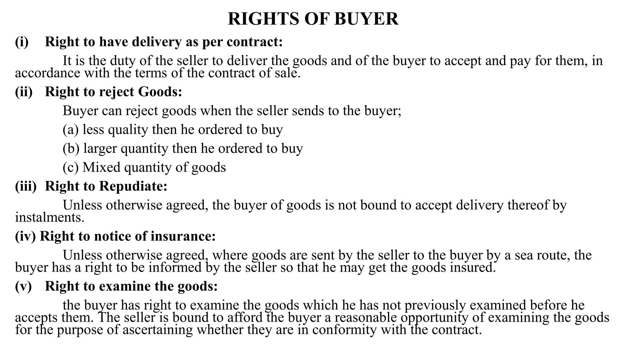 Duties & rights of buyer,seller | PPTX