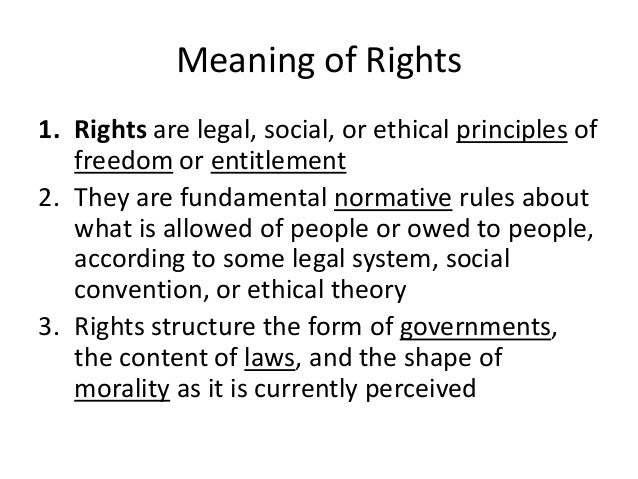 Duties vs rights