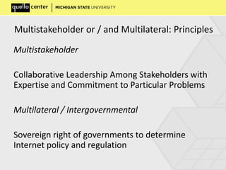 Multistakeholder Internet Governance? | PPTX