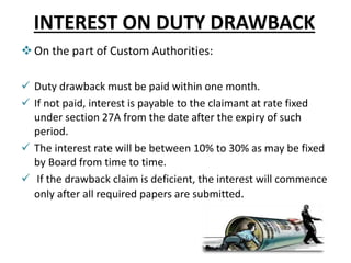Duty drawback claim procedures | PPTX