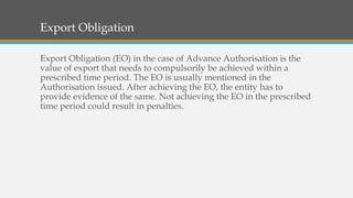 Duty exemption and Remission Schemes FTP 2015-20 | PPTX