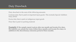 Duty exemption and Remission Schemes FTP 2015-20 | PPTX
