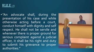 Duty of advocates towards court | PPTX