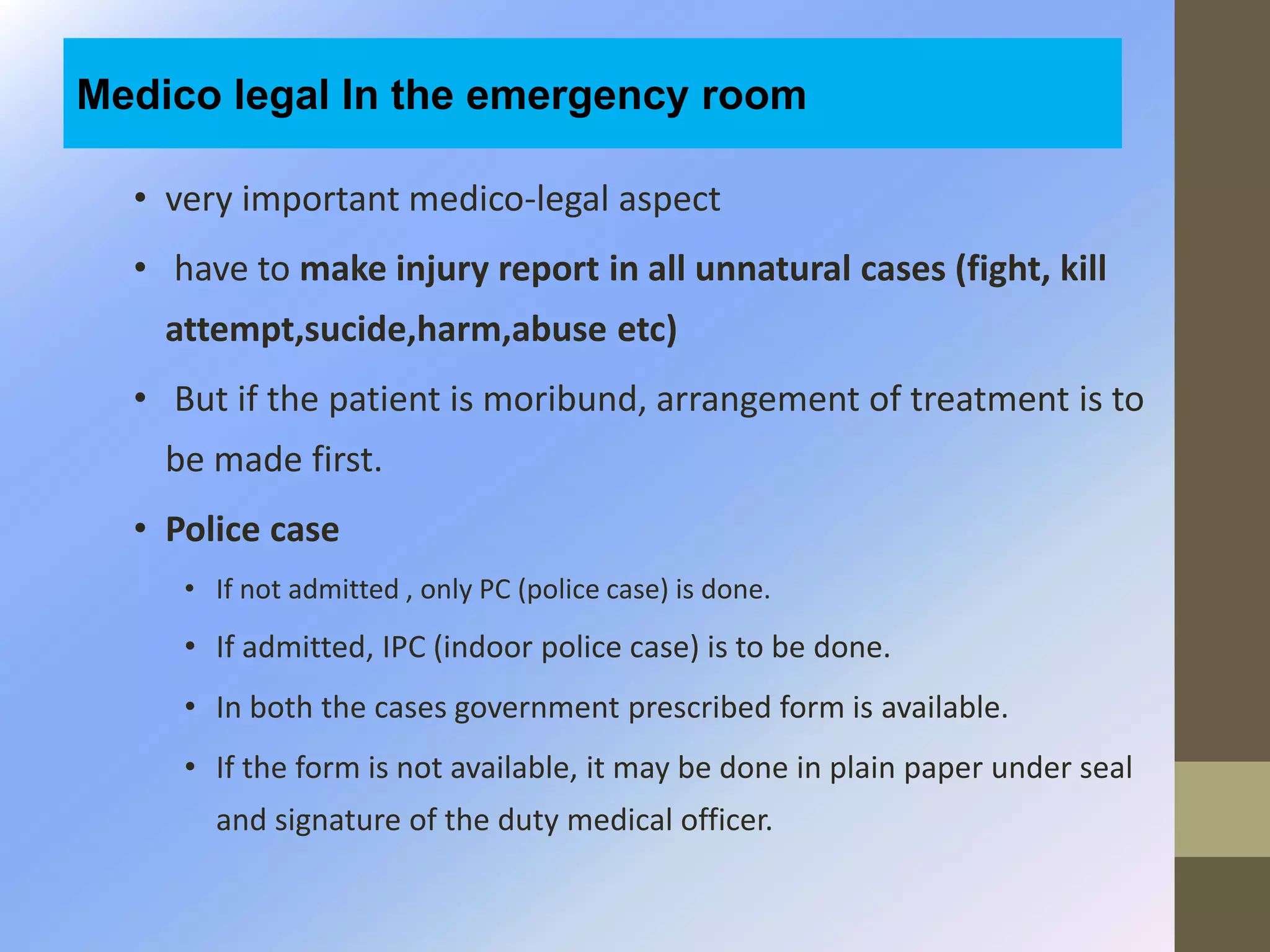 Duty of doctors medico legal aspects | PPTX