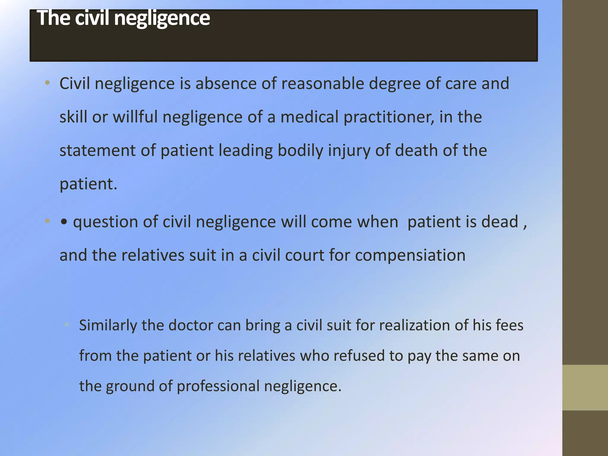 Duty of doctors medico legal aspects | PPTX