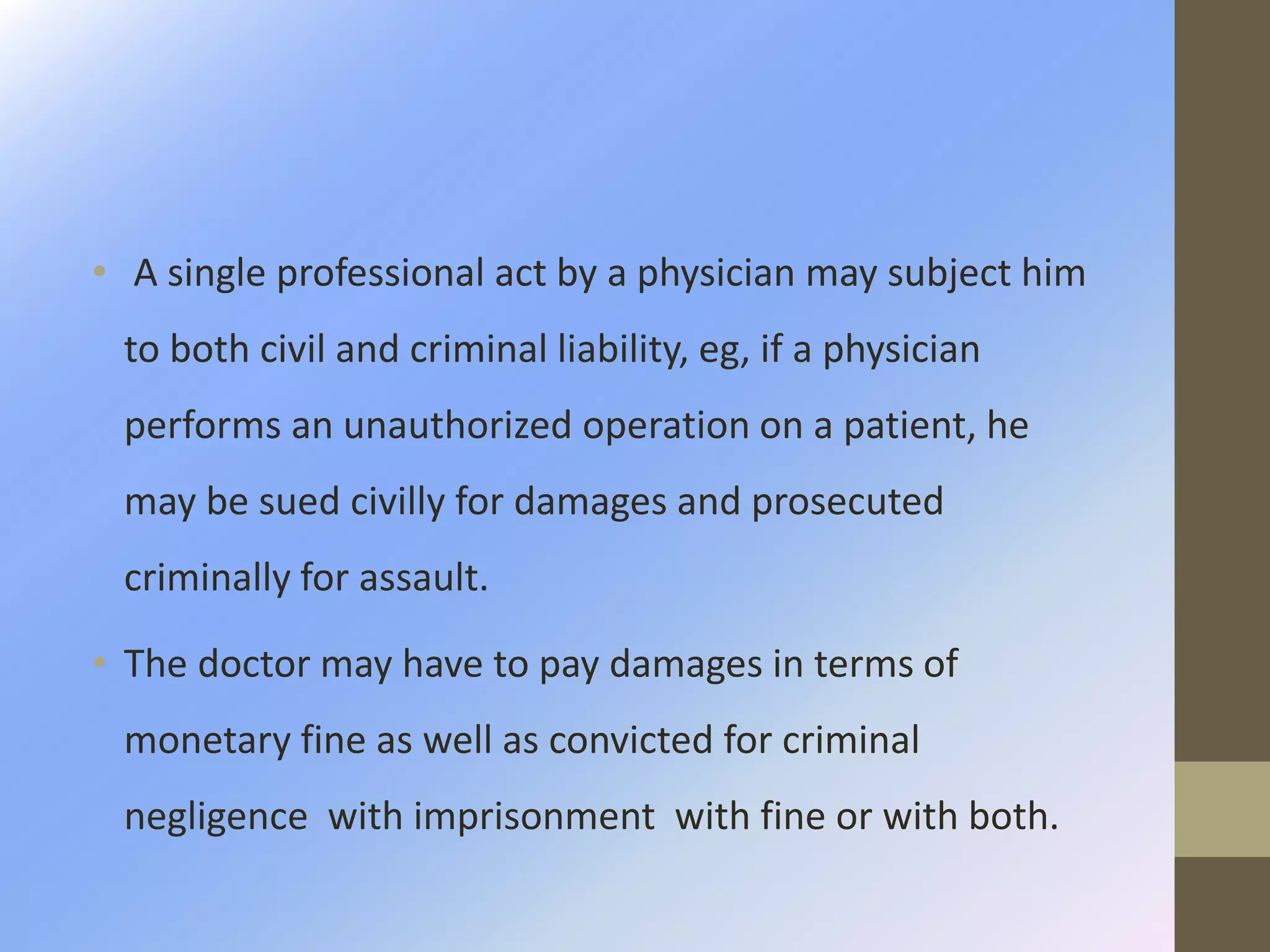 Duty of doctors medico legal aspects | PPTX