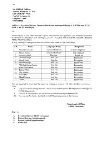 Duty Pass Blue Star doc for installation | PDF
