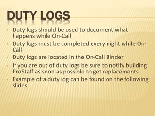 Duty protocol spring 2014 (blackboard) | PPT