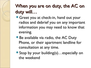 Duty protocol & crisis response | PPT | First Aid | Injuries