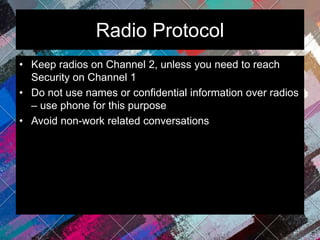 Duty Protocol & Crisis Response | PPT