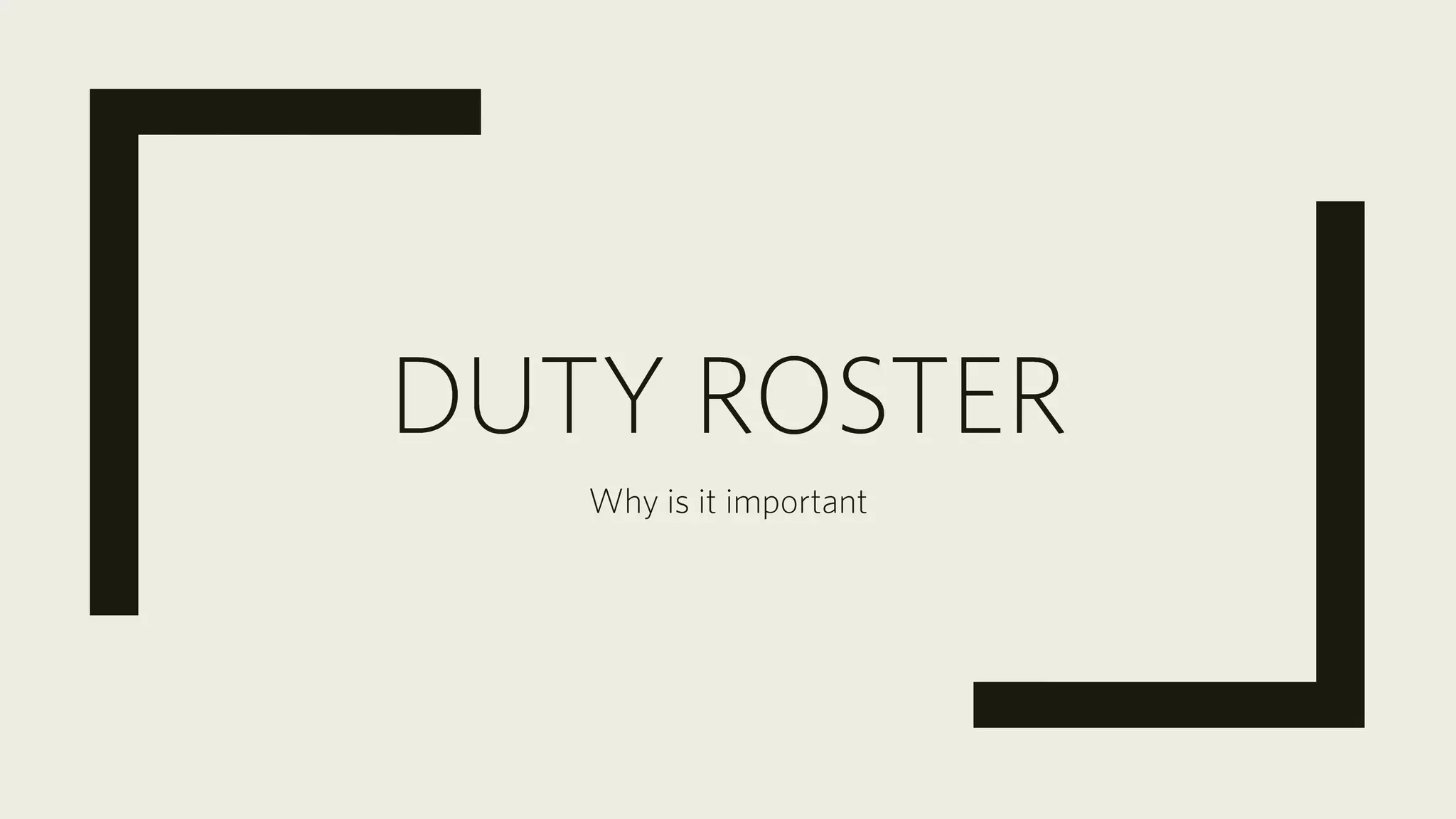Duty roster | PDF