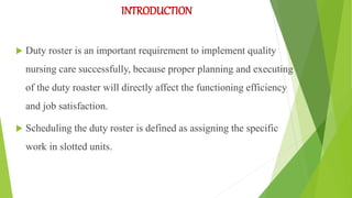 duty roster in nursing.pptx