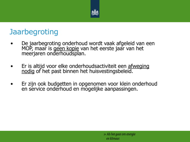 Duurzaam MeerjarenOnderhoudsPlan - DMOP | PDF | Power and Energy ...