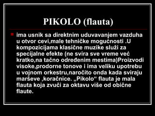 Duvacki instrumenti | PPT