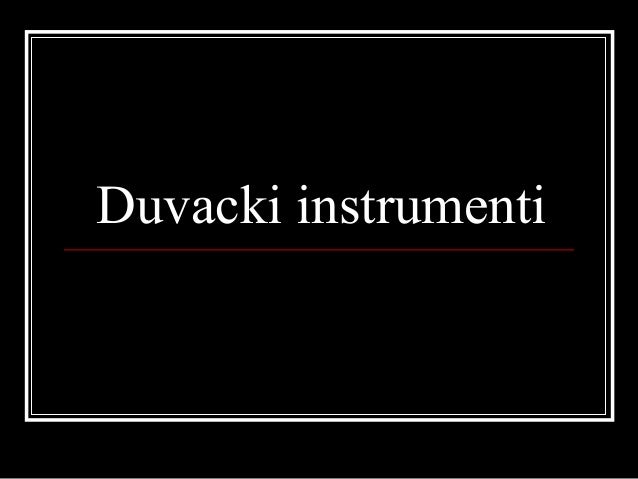 Duvacki instrumenti