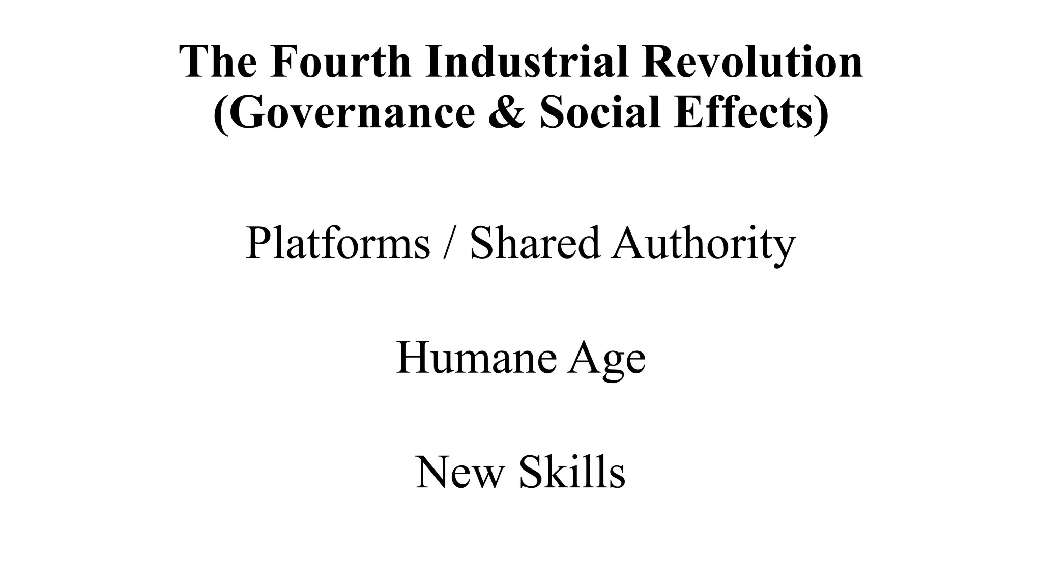 The Fourth Industrial Revolution & 21st Century Skills | PPTX