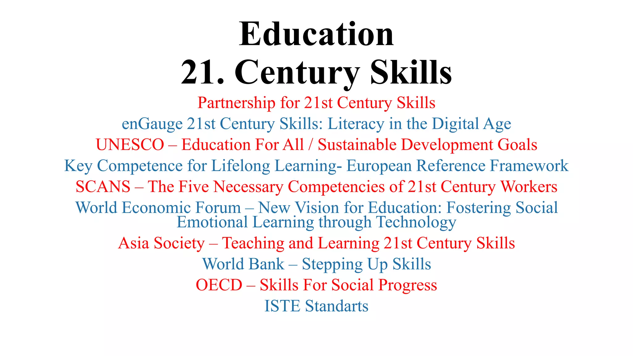 The Fourth Industrial Revolution & 21st Century Skills | PPTX